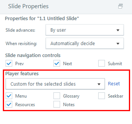 Customising the Player in Articulate Storyline 2