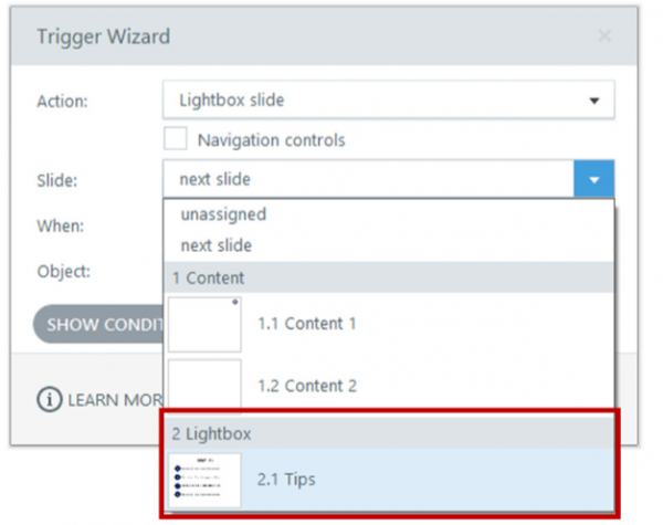 Creating Lightbox Slides in Articulate Storyline